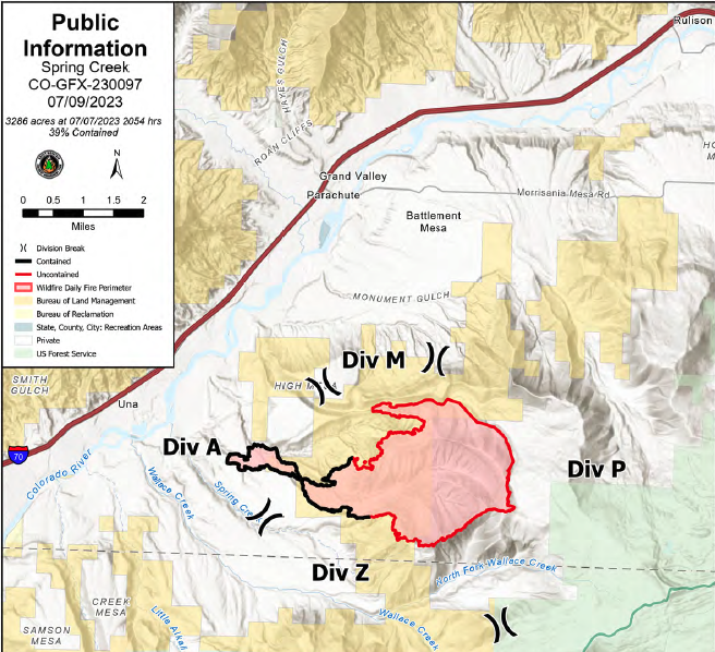 Spring Creek Fire update: Containment at 39% with more hot, dry weather ...